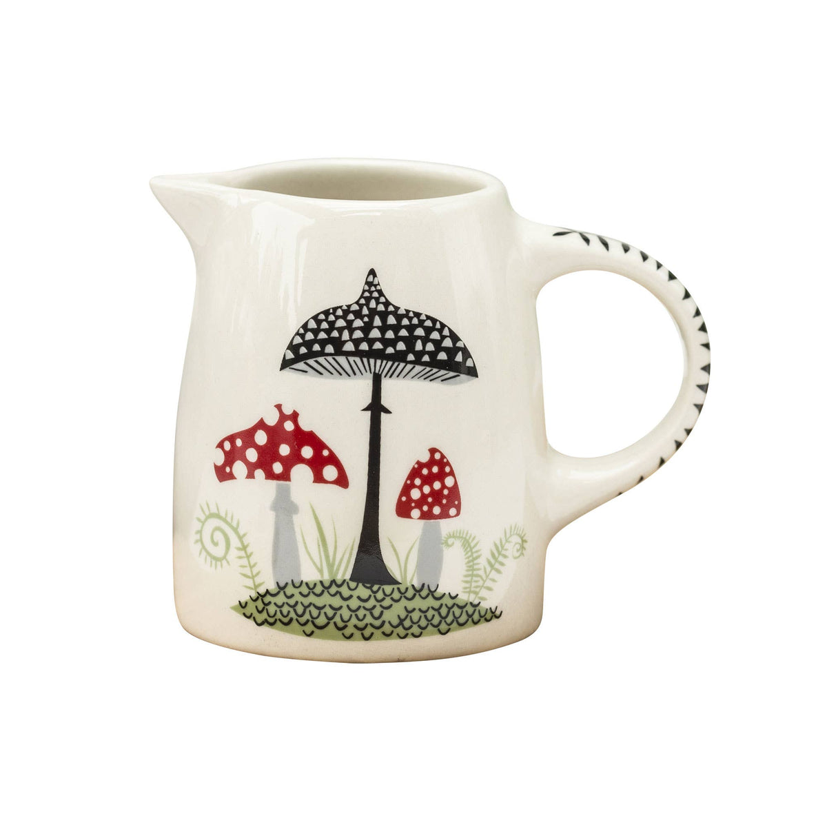 Handmade Ceramic Toadstool Small Jug – Lime Tree Design