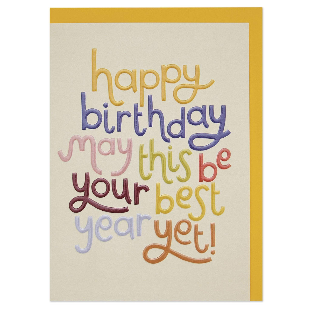 Happy Birthday - Best Year Yet! Card – Lime Tree Design